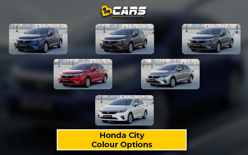 Honda City – All Exterior Colour Options (Variant-wise)